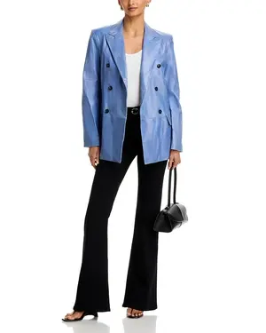 FRAME The Leather Boulevard Blazer
