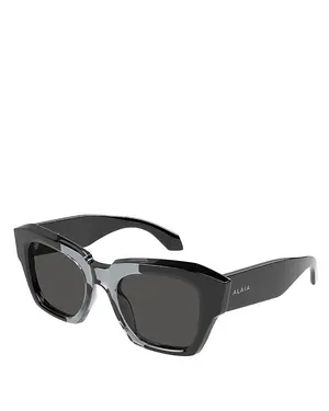 Alaïa Square Sunglasses, 50mm Black