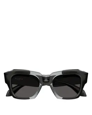 Alaïa Square Sunglasses, 50mm - Black
