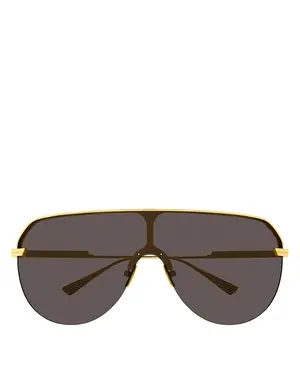 Bottega Veneta Long Ribbon Shield Sunglasses, 99mm
