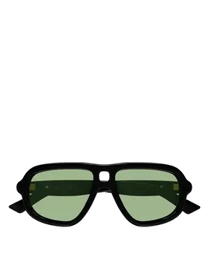 Bottega Veneta Sophia Ribbon Pilot Sunglasses, 53mm
