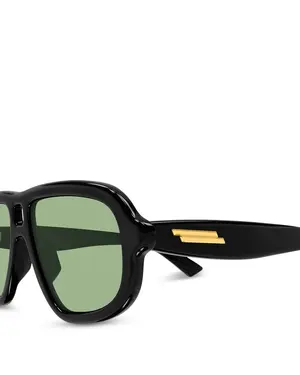 Bottega Veneta Sophia Ribbon Pilot Sunglasses, 53mm