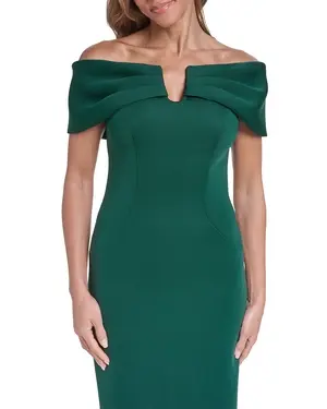 Eliza J Off-the-shoulder Fitted Dress