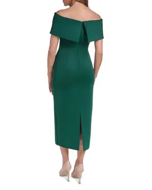 Eliza J Off-the-shoulder Fitted Dress