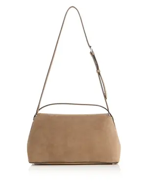TOTEME T-lock Suede Top Handle Bag