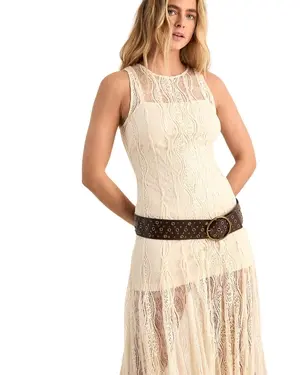 Nasty Gal Lace Godet Hem Maxi Dress
