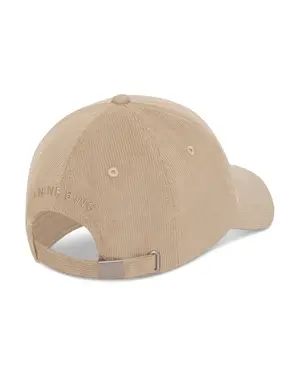 ANINE BING Jeremy Cotton Corduroy Baseball Cap - Beige