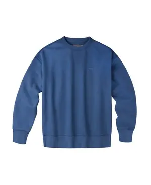 Aubin Brandon Crew Neck Relaxed Sweatshirt - Washed Cobalt