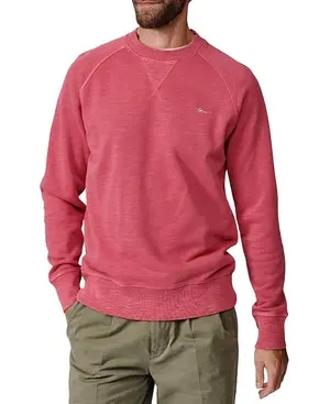 Aubin Garsdale Slub Crew Neck Sweatshirt - Raspberry