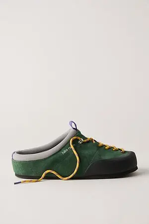 HIKE ROOM Ever Rest Slip-on Mules - Pine Green