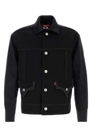 Junya Watanabe Drill Jacket With Wool Lining - Black