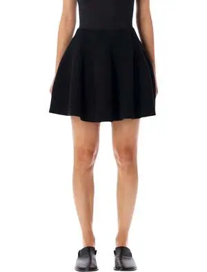 LISA YANG Lisa Yang Women's Cashmere Flared Mini Skirt Nero