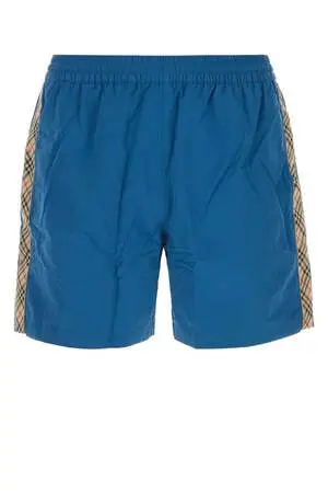 Burberry Air Force Nylon Swimming Shorts - Light Blue