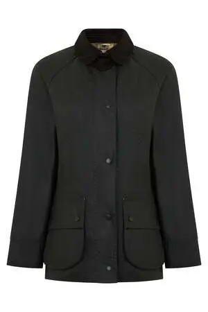 Barbour Light Mini Waxed Cotton High-collar Jacket For - Brown