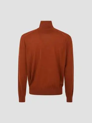 Saint Laurent Turtleneck Sweater - Brique