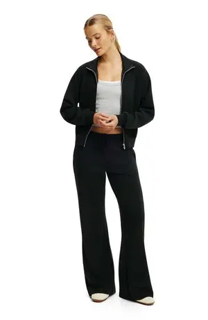 Cotton:on Active Ultimate Soft Funnel Neck Jacket - Black