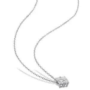 JULIANNA B. Lab-grown Diamond Cluster Necklace