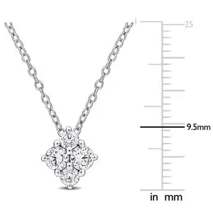 JULIANNA B. Lab-grown Diamond Cluster Necklace