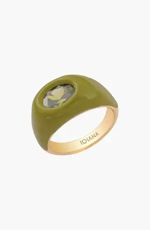JOIANA JEWELRY Lottie Pinky Ring Peridot