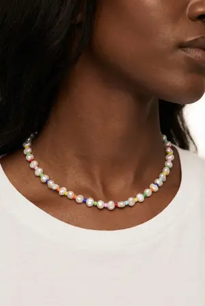 JOEY BABY Rainbow Freshwater Pearl Necklace