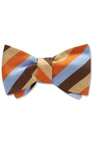 BEAU TIES OF VERMONT Autumn Brook Bow Tie - Self-tie