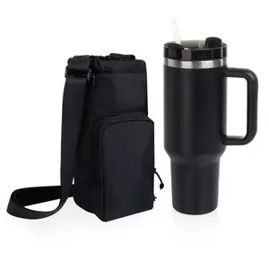 ONIVA Eclipse Tumber Tote With 40oz Stainless Travel Mug - Black
