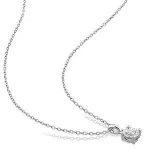 JULIANNA B. 1/10 Ctw Lab-grown Diamond Solitaire Necklace