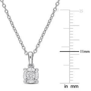 JULIANNA B. 1/10 Ctw Lab-grown Diamond Solitaire Necklace