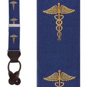 Trafalgar Medical Marvel Novelty Silk Button End Suspenders