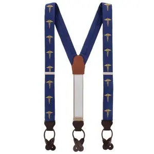 Trafalgar Medical Marvel Novelty Silk Button End Suspenders