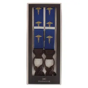 Trafalgar Medical Marvel Novelty Silk Button End Suspenders