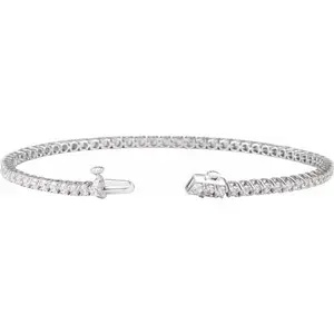 IVY & PEARL CO. 3 Ct Lab-grown Diamond Tennis Bracelet In 14k Gold - White