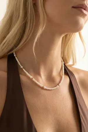 JOEY BABY Freshwater Pearl Necklace And Earrings Set