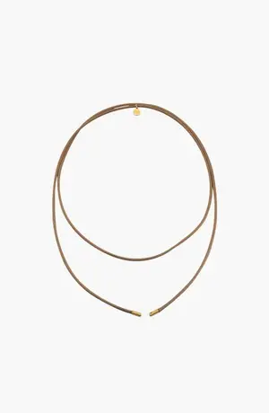 JOIANA JEWELRY Wrap Cords Necklace Brown