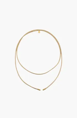 JOIANA JEWELRY Wrap Cords Necklace - Camel