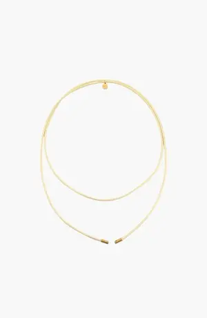 JOIANA JEWELRY Wrap Cords Necklace - Oat