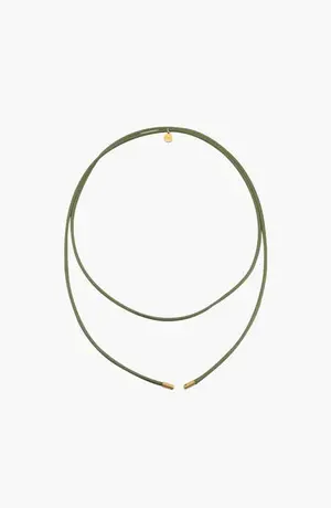 JOIANA JEWELRY Wrap Cords Necklace - Olivine