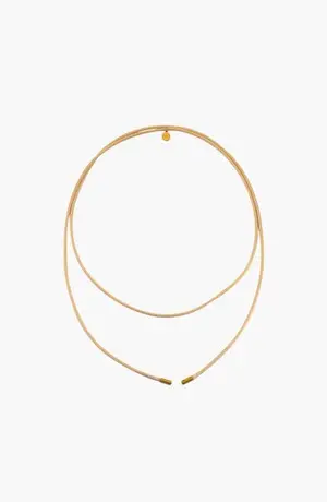 JOIANA JEWELRY Wrap Cords Necklace - Tan