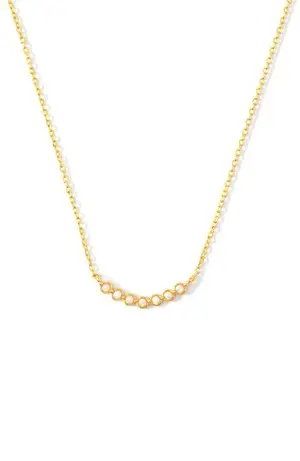 MINT & LILY Opal Arc Necklace - Gold
