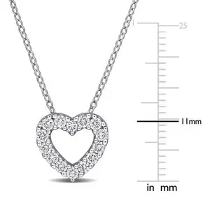 JULIANNA B. Lab-grown Diamond Heart Pendant Necklace