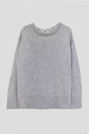 YAPA Anku Turtle Neck Convertible Sweater - Gray