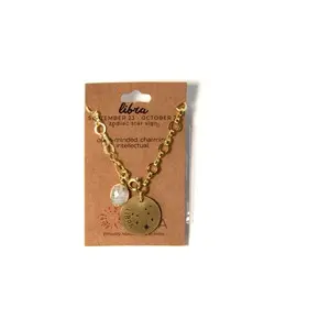 FAIR ANITA Zodiac Star Sign Necklacelibra - Gold
