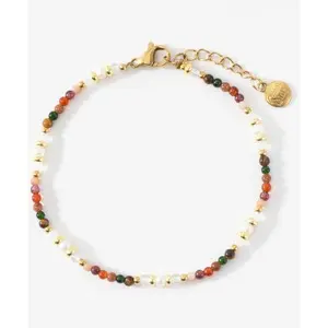 MINT & LILY Rainbow Tourmaline Minimalist Bracelet - Gold
