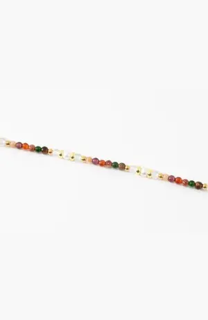 MINT & LILY Rainbow Tourmaline Minimalist Bracelet