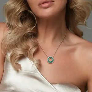JULIANNA B. Diamond Circle Necklace 14k