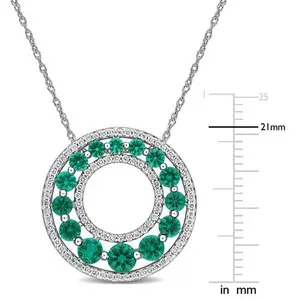JULIANNA B. Diamond Circle Necklace 14k