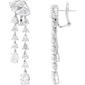 IVY & PEARL CO. 9 1/2 Ct Lab-grown Diamond Dangle Earrings In 14k Gold