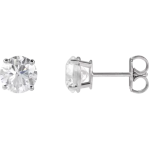 IVY & PEARL CO. 4 Ct Lab-grown Diamond Stud Earrings In 14k Gold