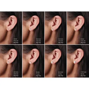 IVY & PEARL CO. 4 Ct Lab-grown Diamond Stud Earrings In 14k Gold