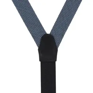 Trafalgar Nolan Neat Patterened Business Wool Blend Button End Suspenders